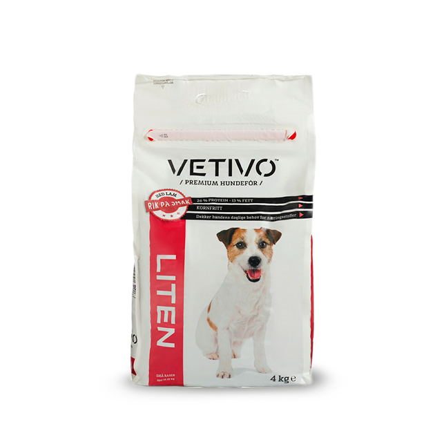 4 kg Kornfritt fullfôr med lam til små hunder - Vetivo.no